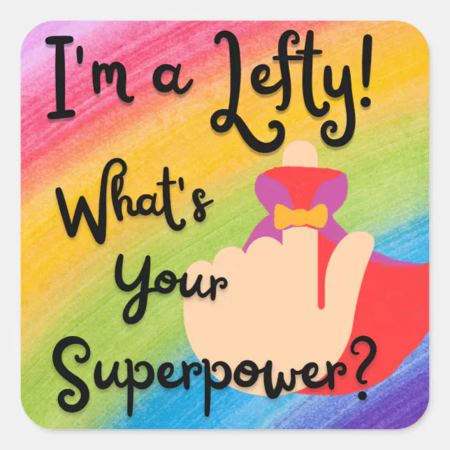 Lefty Super Power Sticker | Zazzle