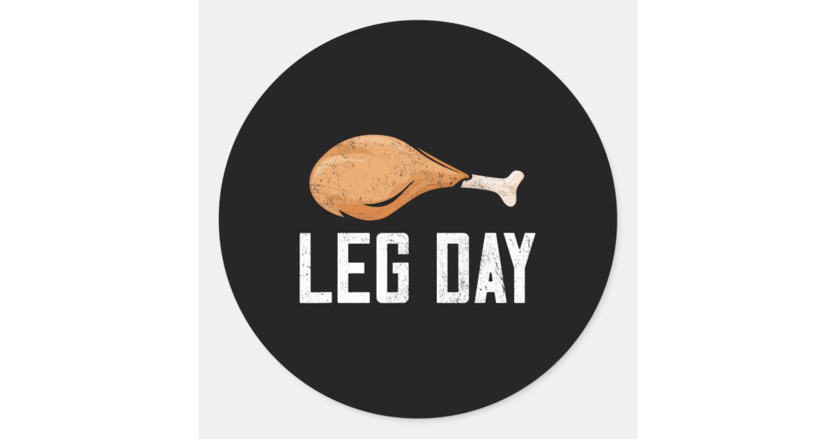 Leg Day Thanksgiving Costume Pilgrim Turkey Day Fu Classic Round ...