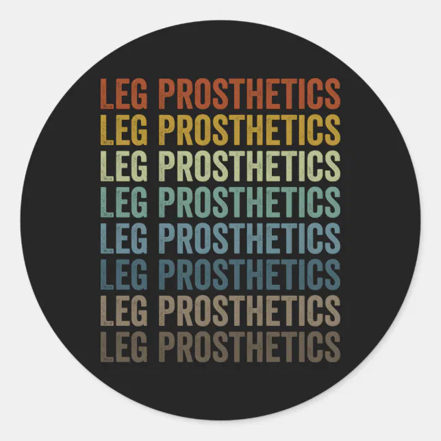 Leg Prosthetics Ampu Amputation Classic Round Sticker | Zazzle
