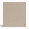 Legacy Binder Beige Linen Gold Monogram | Zazzle