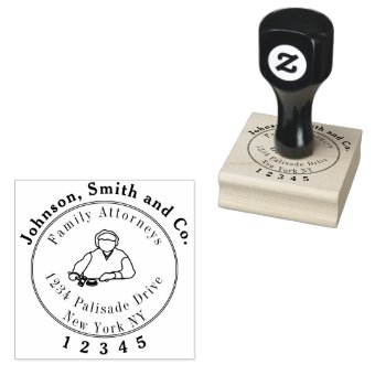 Legal, Attorey, Lawyer Stamp with traditional font | Zazzle