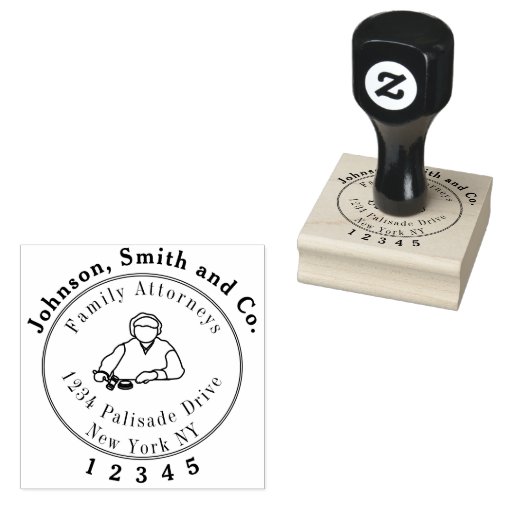 Legal, Attorey, Lawyer Stamp with traditional font | Zazzle