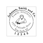 Legal, Attorey, Lawyer Stamp with traditional font | Zazzle