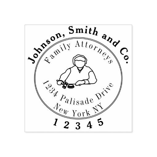 Legal, Attorey, Lawyer Stamp with traditional font | Zazzle