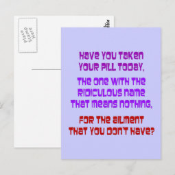 Legal Drugs Postcard | Zazzle