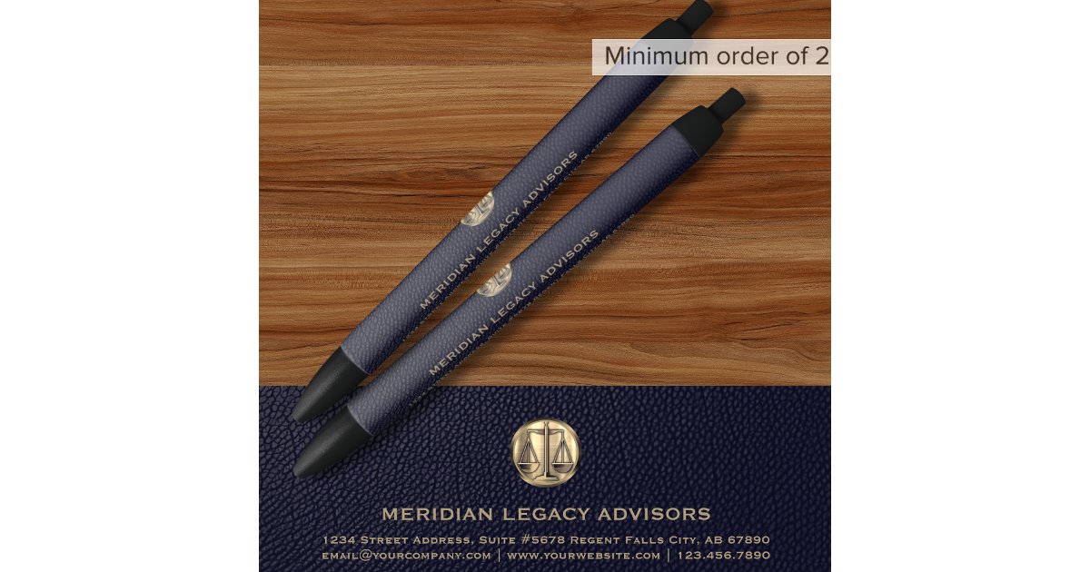 Legal Justice Scale Logo Ink Pen | Zazzle