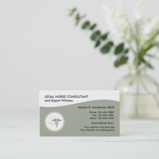 Legal Nurse Practitioner Business Card | Zazzle