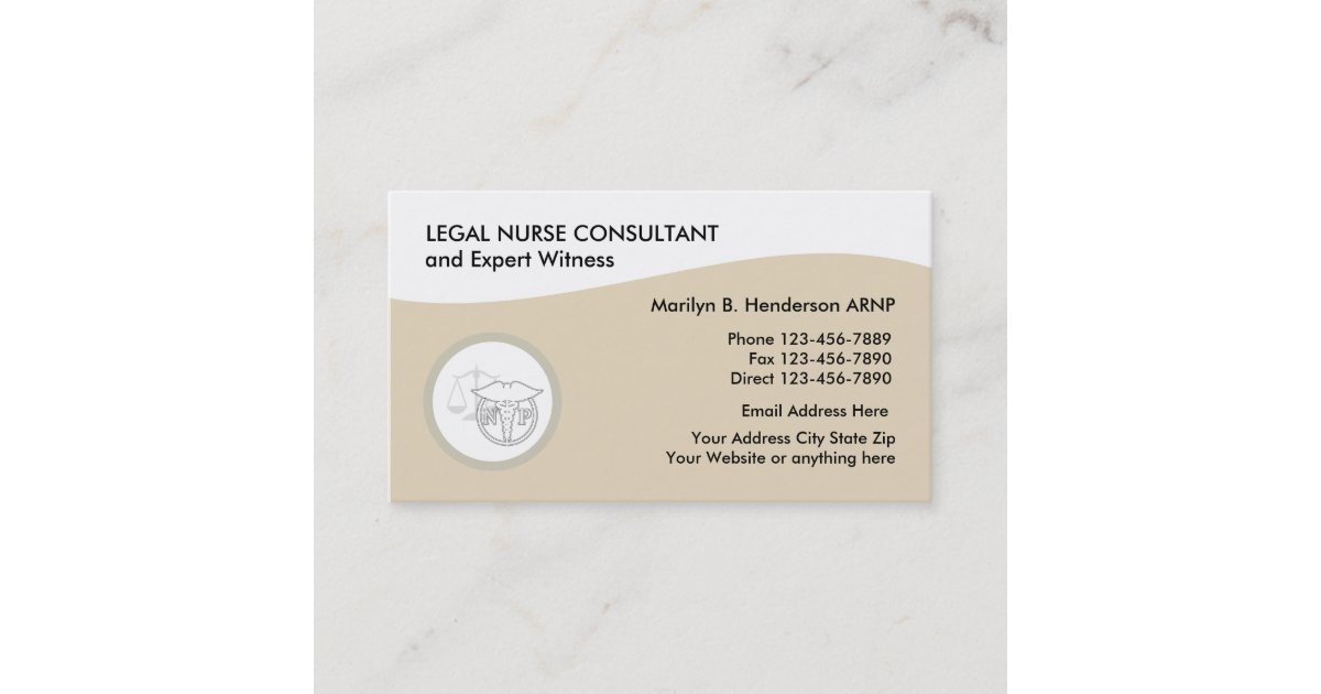 Legal Nurse Practitioner Business Card | Zazzle.com