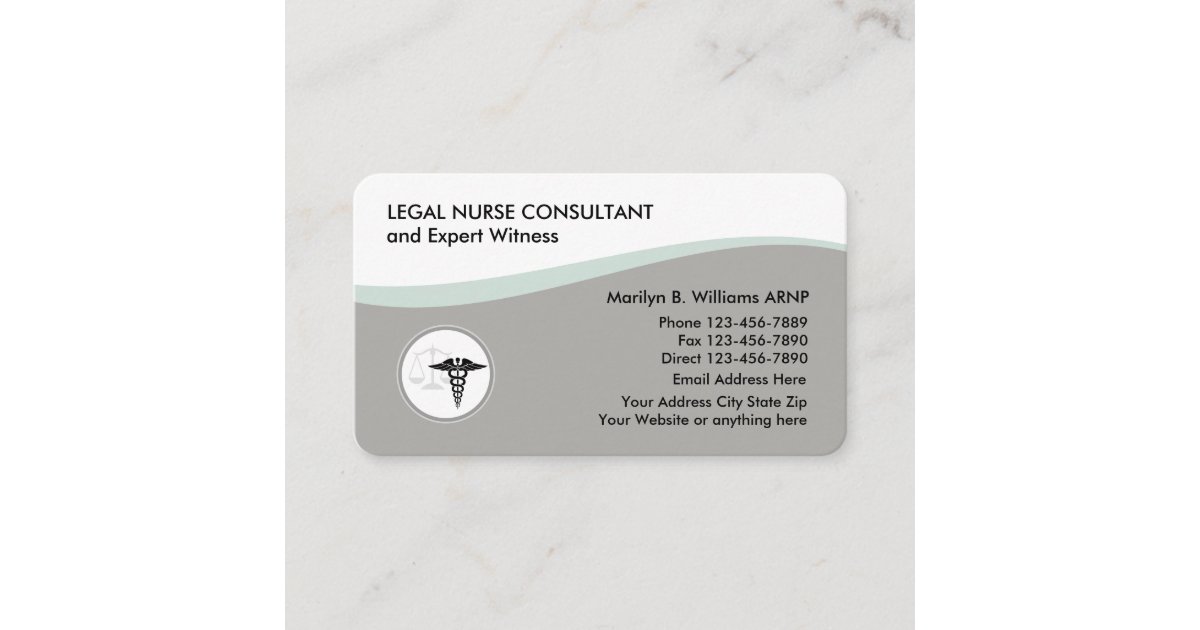 Legal Nurse Practitioner Design Business Card | Zazzle.com