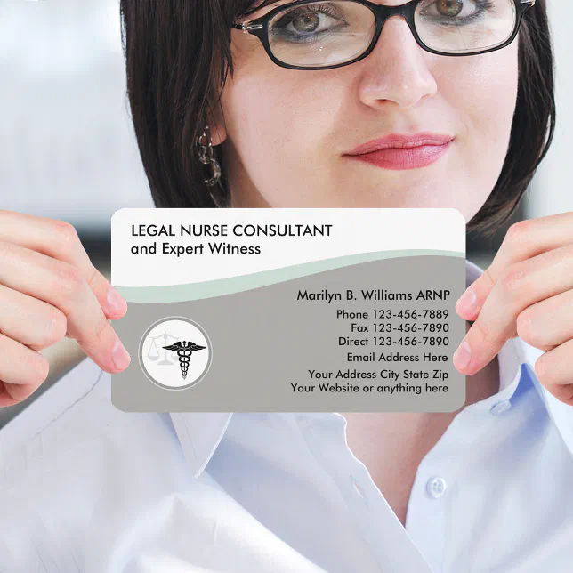 Legal Nurse Practitioner Design Business Card | Zazzle