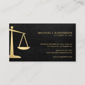 Legal professional attorney at law business card | Zazzle
