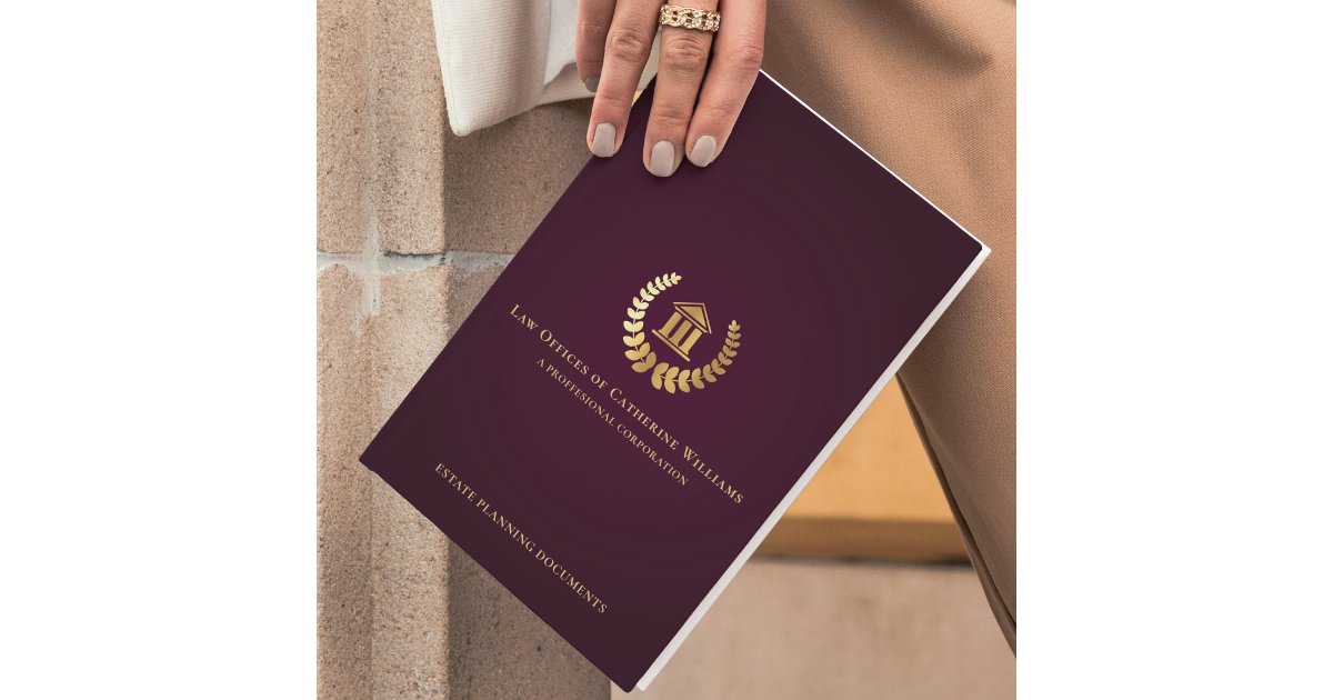 Legal Professional Attorney Business Pocket Folder | Zazzle