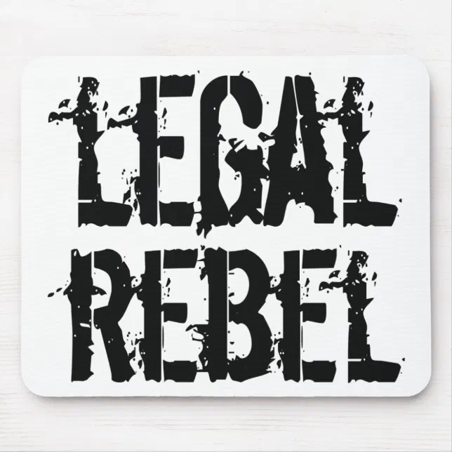 Legal Rebel mouse pad | Zazzle