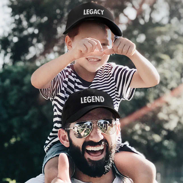 Legend Legacy Father Son Embroidered Baseball Cap | Zazzle