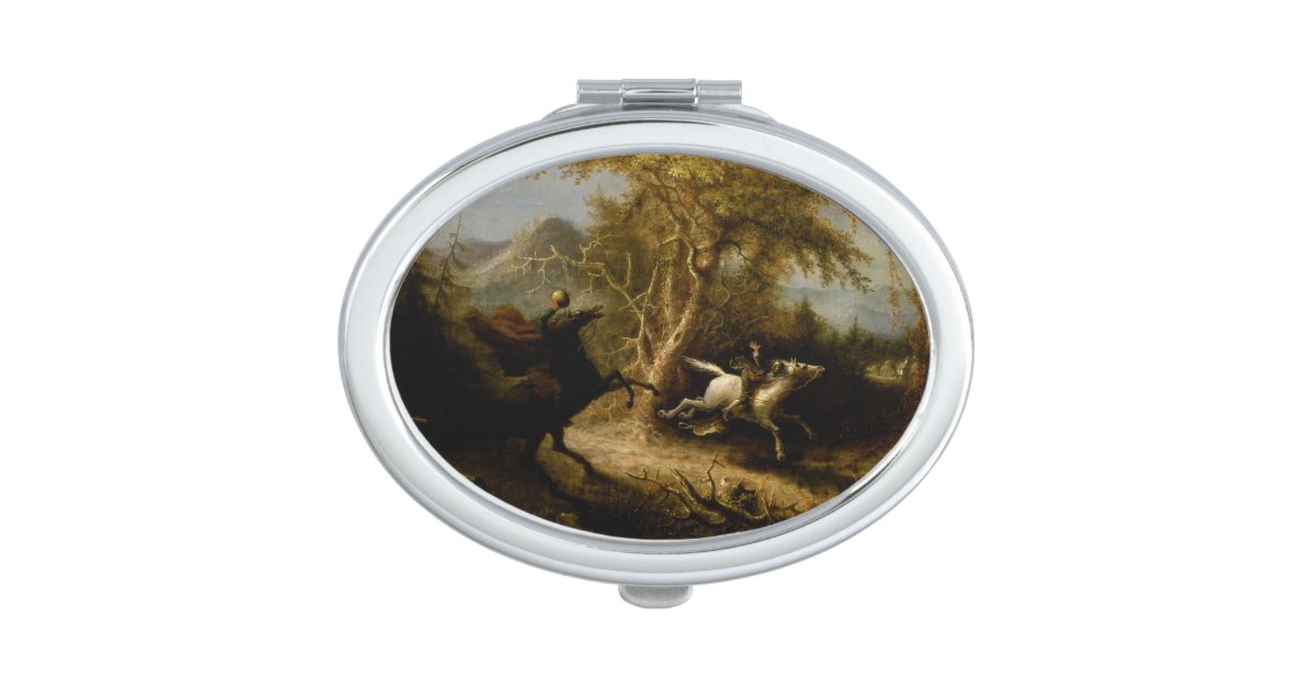 Legend of Headless Horseman Halloween Ghost Compact Mirror | Zazzle