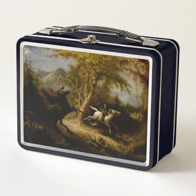Legend of Headless Horseman Halloween Ghost Metal Lunch Box | Zazzle