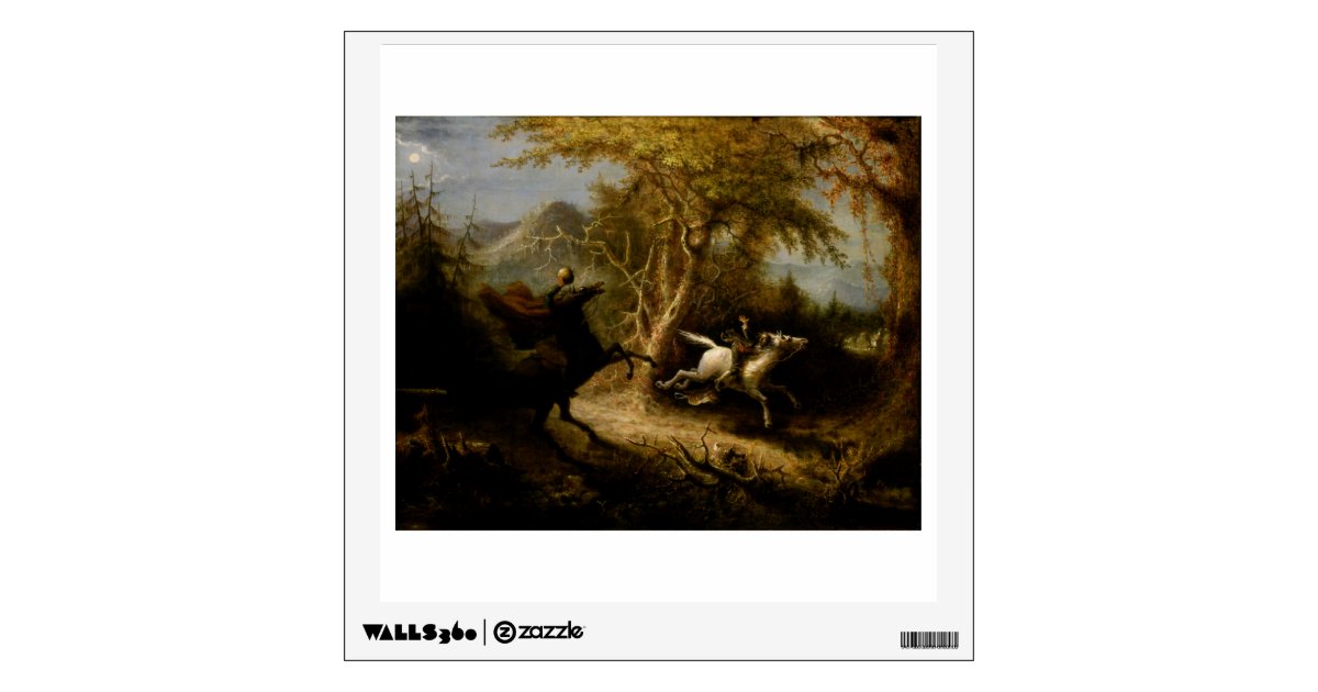 Legend of Headless Horseman Halloween Ghost Wall Decal | Zazzle