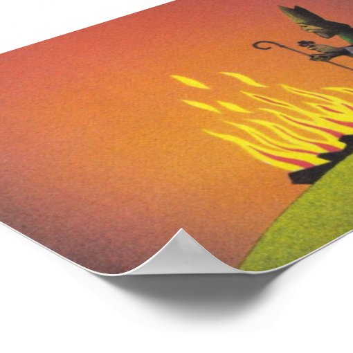 Legend of Saint Patrick and the Paschal Fire Poster | Zazzle