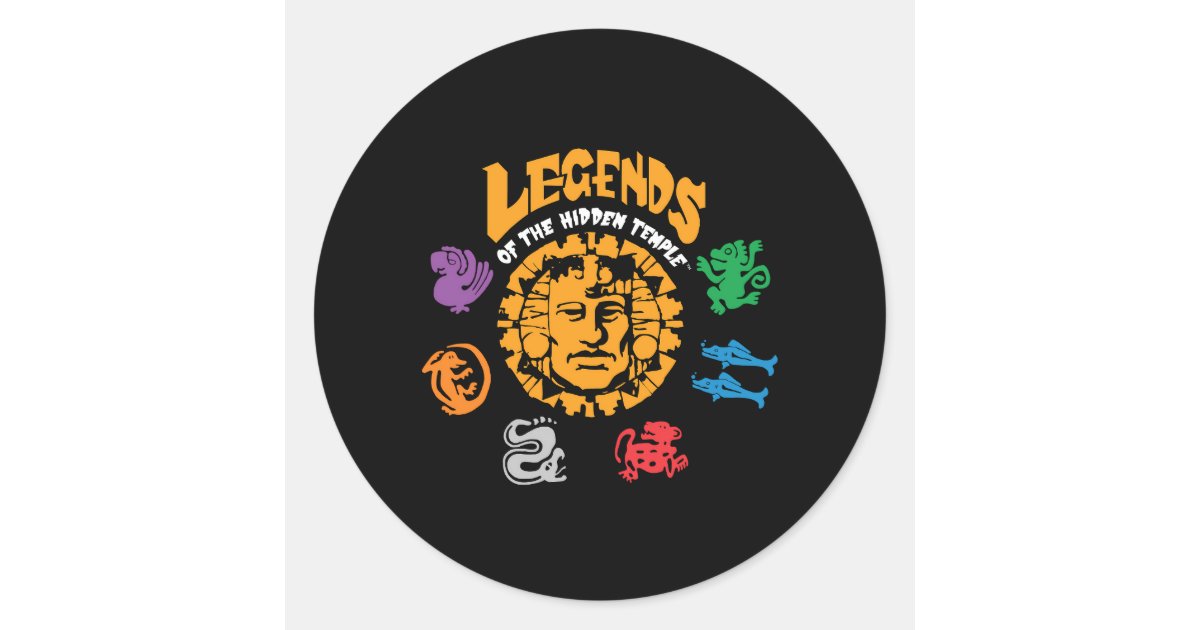 Legend Of The Hidden Temple Team Symbols Classic Round Sticker | Zazzle