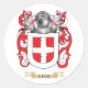 Legg Coat of Arms (Family Crest) Classic Round Sticker | Zazzle