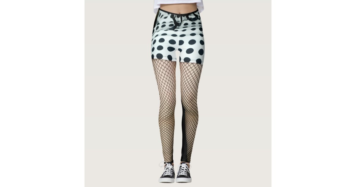 Leggings with sexy fishnet design | Zazzle
