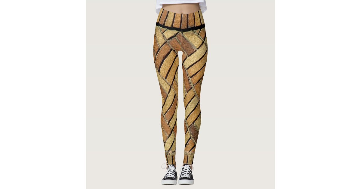Leggings - Woven Brick Pattern | Zazzle