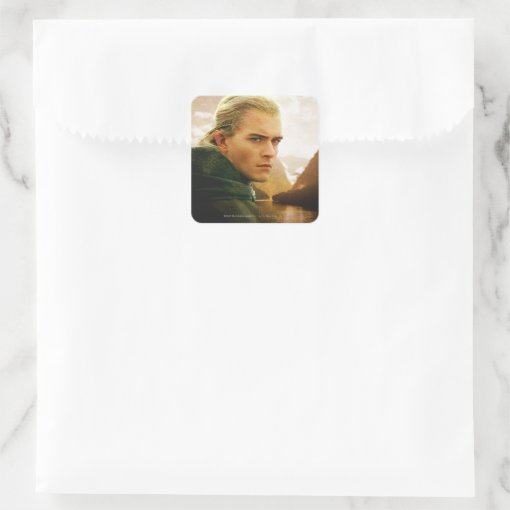 LEGOLAS GREENLEAF™ 3/4 Profile Square Sticker | Zazzle