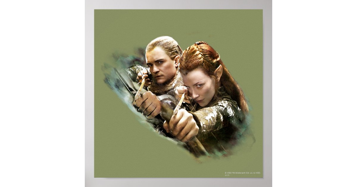 LEGOLAS GREENLEAF™ and TAURIEL™ Graphic Poster | Zazzle