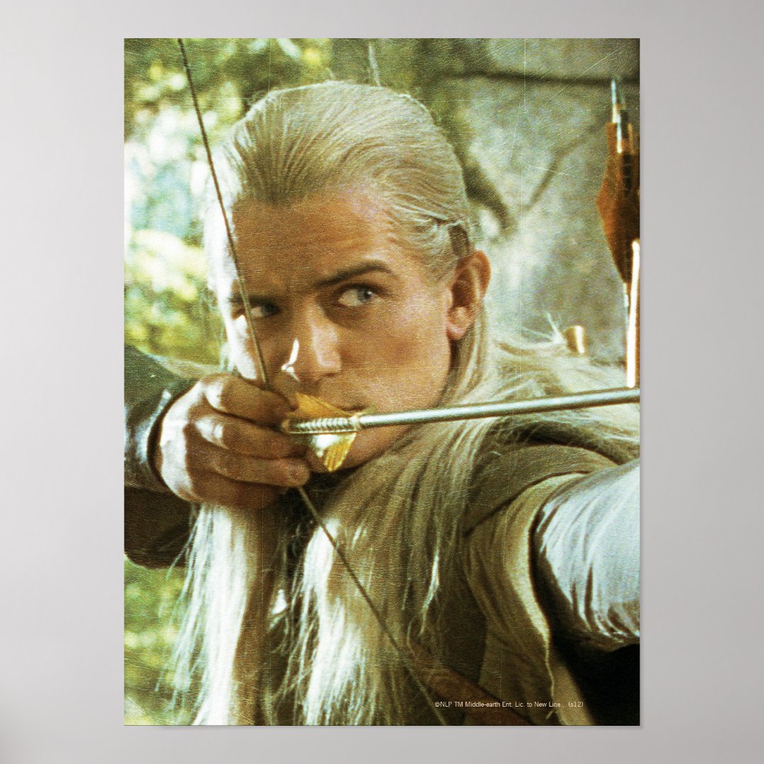 LEGOLAS GREENLEAF™ Drawing Bow 2 Poster | Zazzle