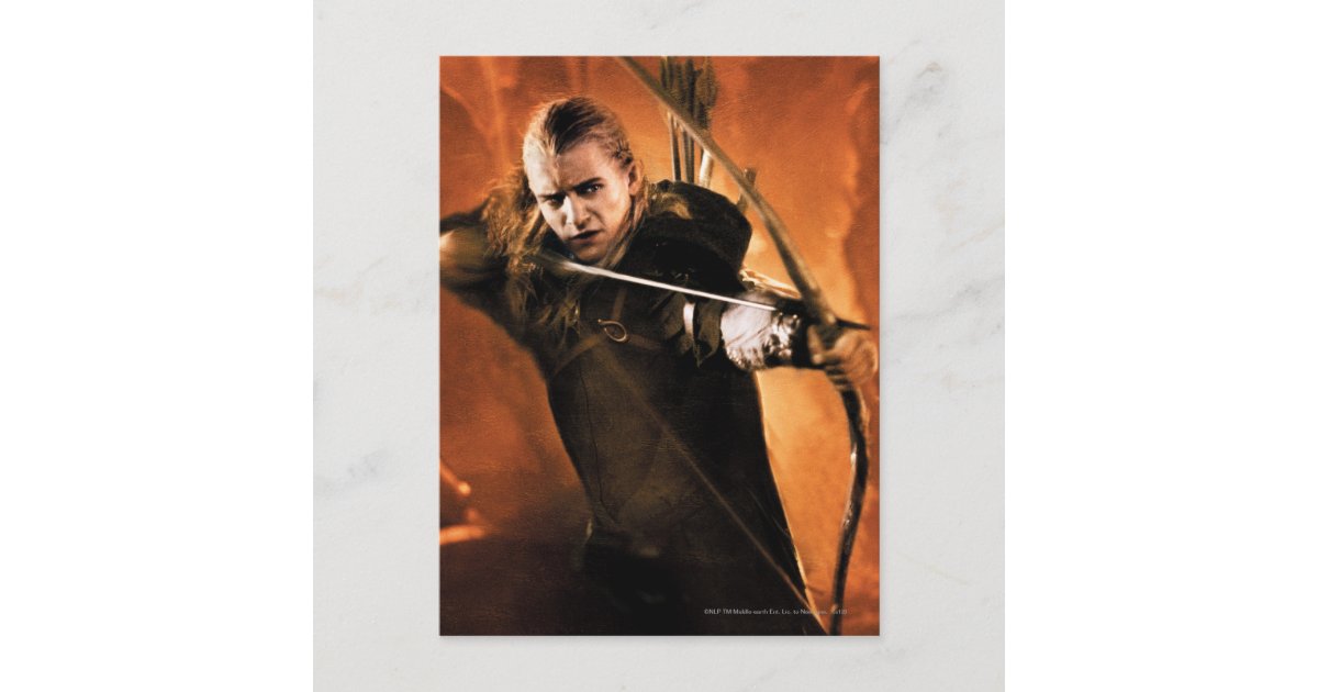 LEGOLAS GREENLEAF™ Drawing Bow 3 Postcard | Zazzle