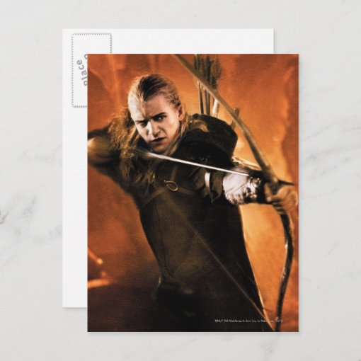 LEGOLAS GREENLEAF™ Drawing Bow 3 Postcard | Zazzle