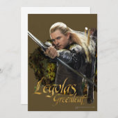 LEGOLAS GREENLEAF™ Drawing Bow Graphic Invitation | Zazzle
