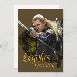 LEGOLAS GREENLEAF™ Drawing Bow Graphic Invitation | Zazzle