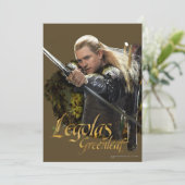 LEGOLAS GREENLEAF™ Drawing Bow Graphic Invitation | Zazzle