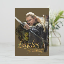 LEGOLAS GREENLEAF™ Drawing Bow Graphic Invitation | Zazzle