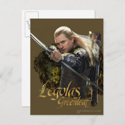 LEGOLAS GREENLEAF™ Drawing Bow Graphic Postcard | Zazzle