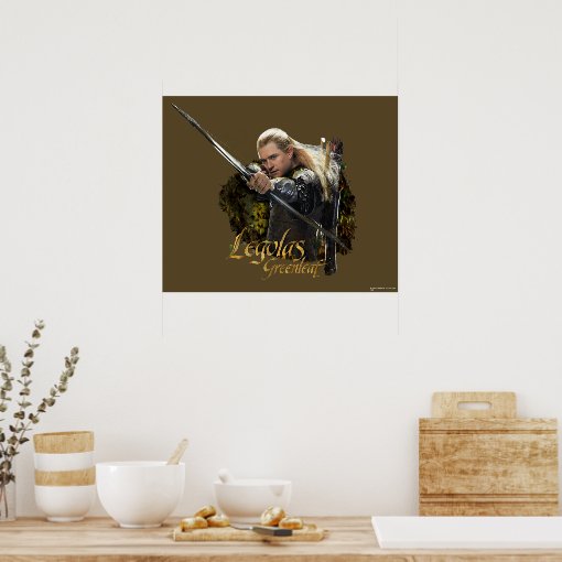 LEGOLAS GREENLEAF™ Drawing Bow Graphic Poster | Zazzle