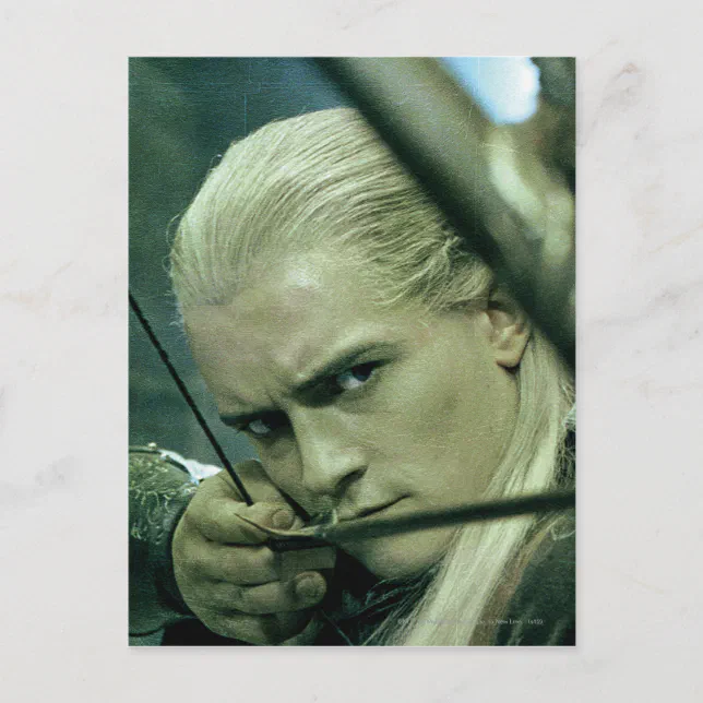 LEGOLAS GREENLEAF™ Drawing Bow Postcard | Zazzle