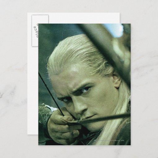 LEGOLAS GREENLEAF™ Drawing Bow Postcard | Zazzle