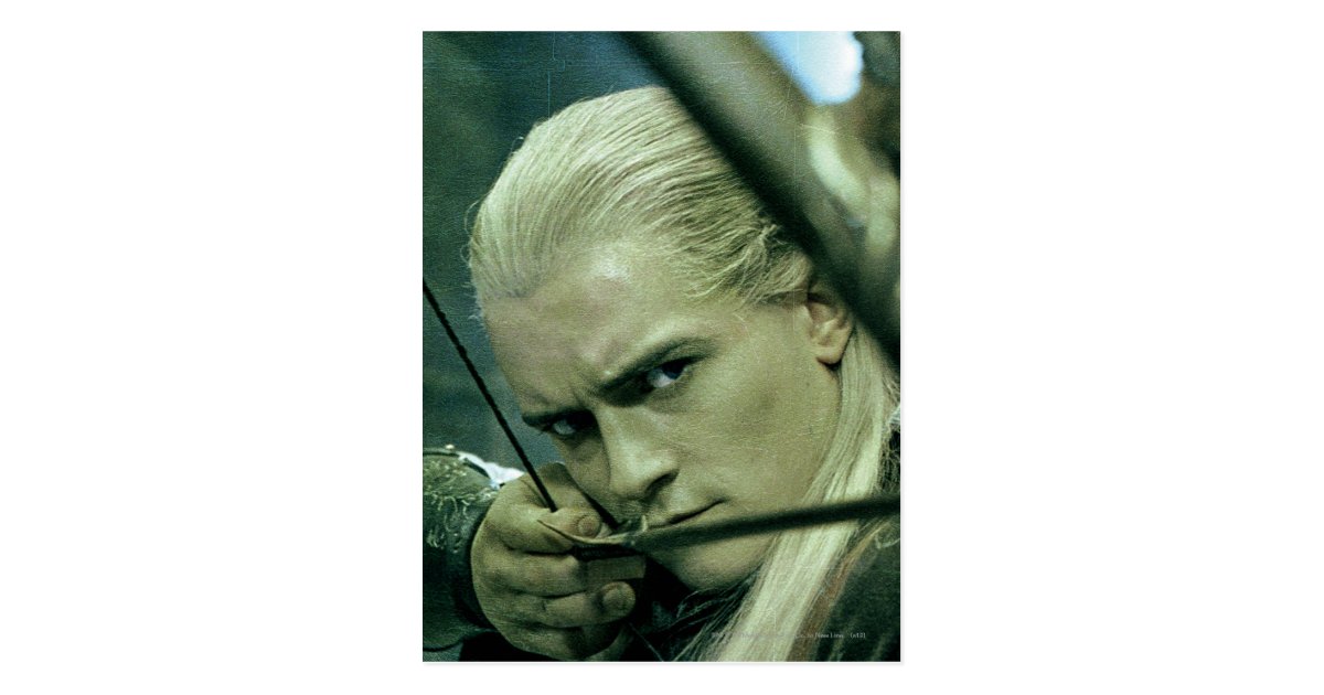 LEGOLAS GREENLEAF™ Drawing Bow Postcard | Zazzle.com
