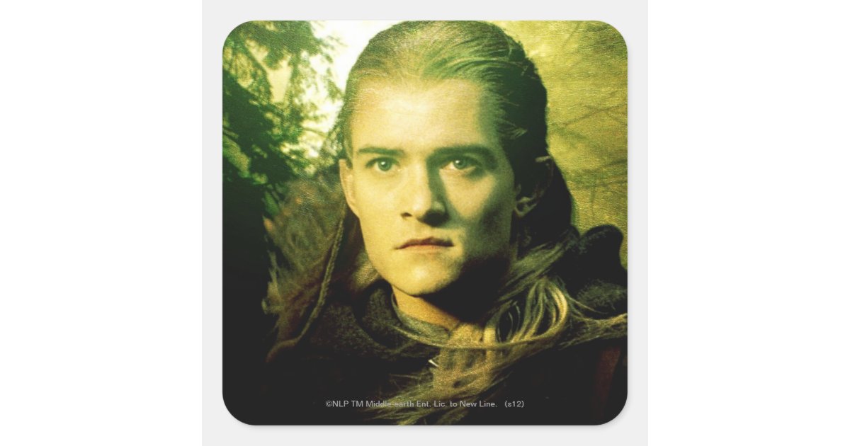 LEGOLAS GREENLEAF™ Front Portrait Square Sticker | Zazzle