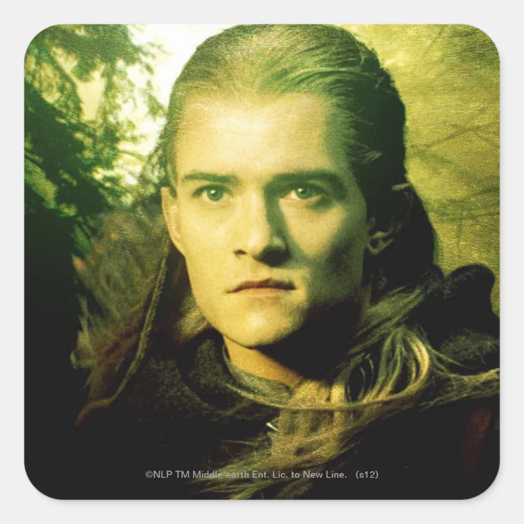 LEGOLAS GREENLEAF™ Front Portrait Square Sticker | Zazzle