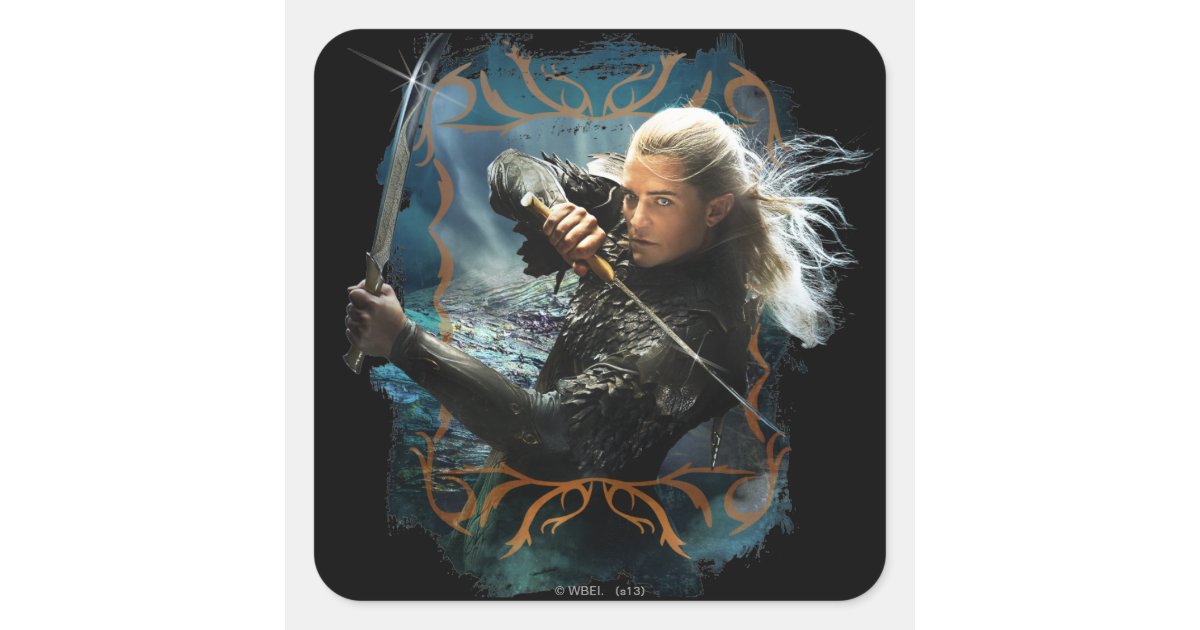 LEGOLAS GREENLEAF™ Graphic Square Sticker | Zazzle