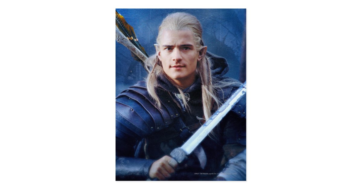 LEGOLAS GREENLEAF™ in Blue Postcard | Zazzle.com