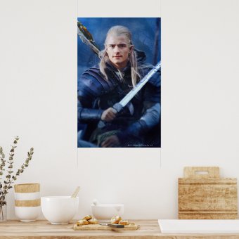 LEGOLAS GREENLEAF™ in Blue Poster | Zazzle