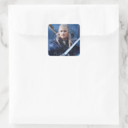 LEGOLAS GREENLEAF™ in Blue Square Sticker | Zazzle