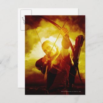 LEGOLAS GREENLEAF™ Shooting Arrow Postcard | Zazzle