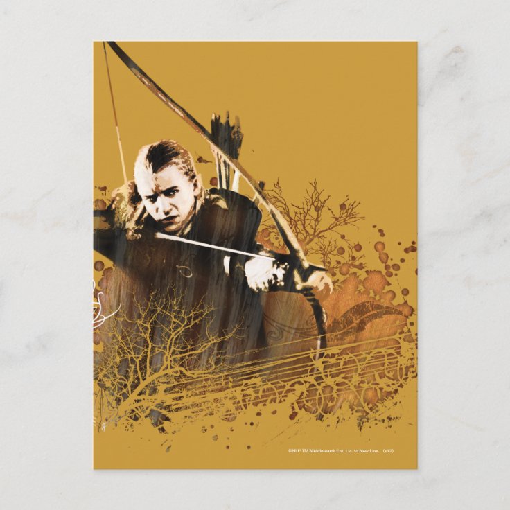 LEGOLAS GREENLEAF™ Shooting Arrow Postcard | Zazzle