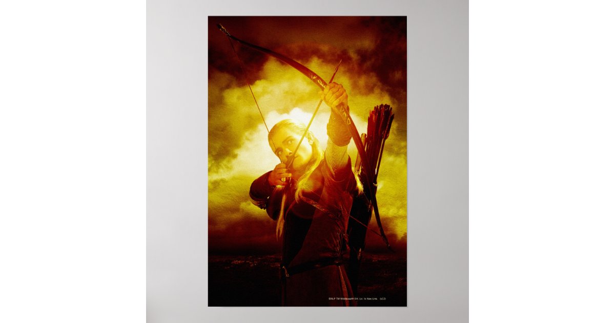LEGOLAS GREENLEAF™ Shooting Arrow Poster | Zazzle