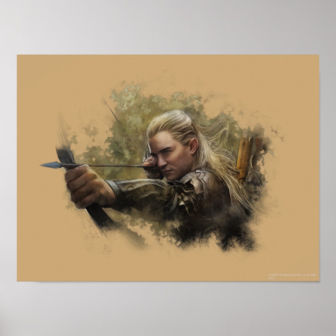 LEGOLAS GREENLEAF™ Sketch Poster | Zazzle